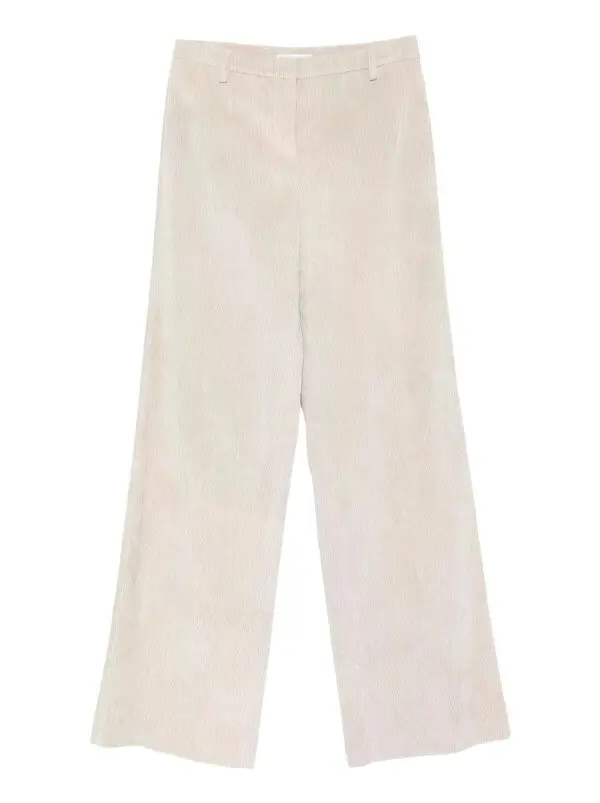CENERE GB Corduroy Wide-leg Trousers - Neutrals