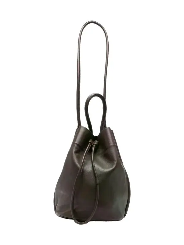 UMA WANG Medium Sac Leather Bucket Bag - Brown