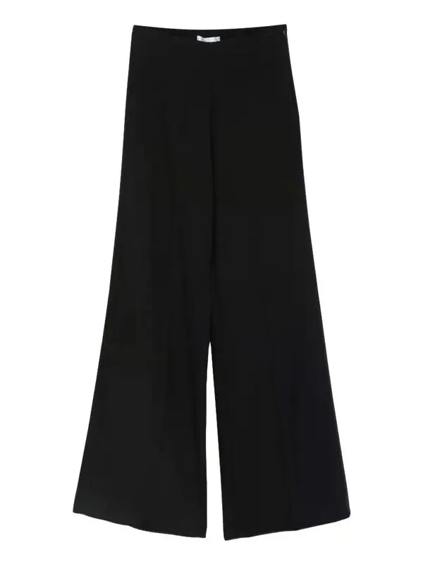 CENERE GB Pressed-crease Palazzo Pants - Black
