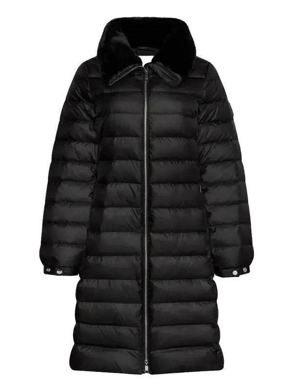 Calvin Klein Faux-fur Collar Padded Jackets - Black