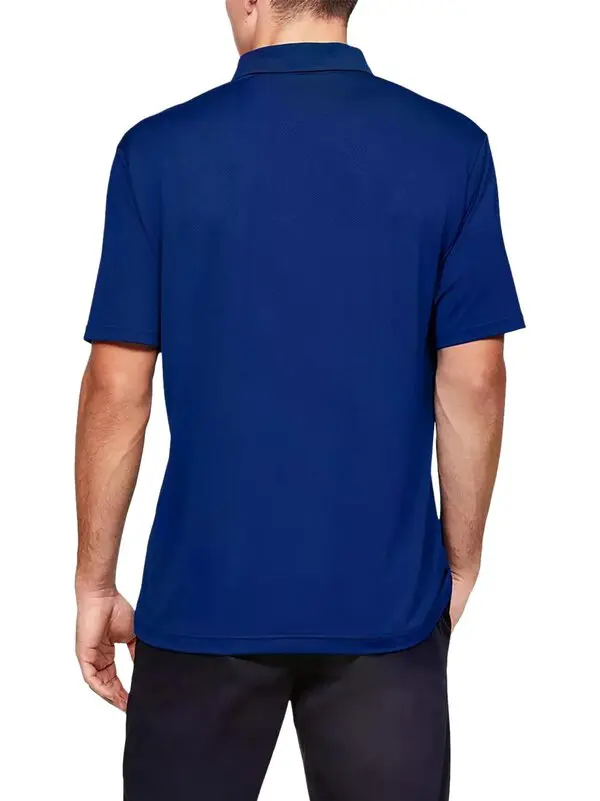 Under Armour Ua Tech Logo-print Performance Polo Shirt - Blue