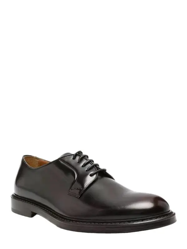 DOUCAL'S Almond-toe Derby Shoes - Brown