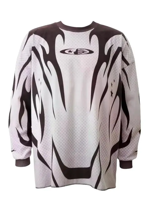 HELLSTAR Graphic-print Long-sleeved T-shirt - White