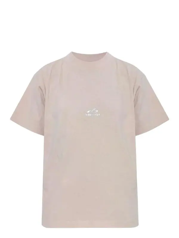 Balenciaga Skiwear Logo-print T-shirt - Pink