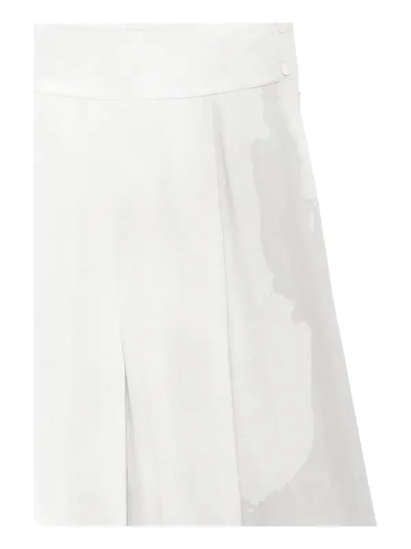 Emporio Armani Pleated Wide-leg Trousers - Grey