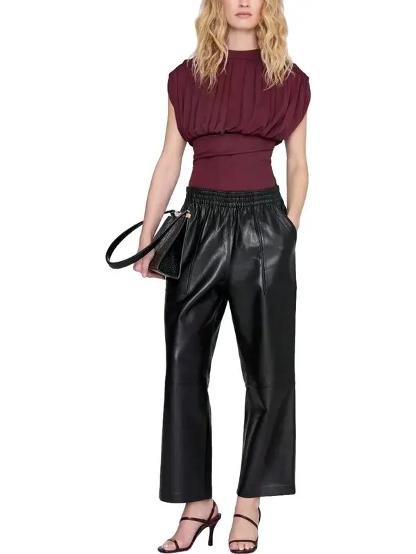 ANINE BING Fran Top Burgundy - Red