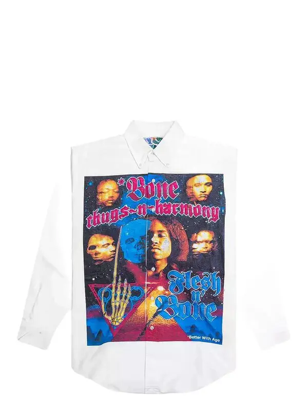 BETTER WITH AGE Crossroads Graphic-print Shirt - White