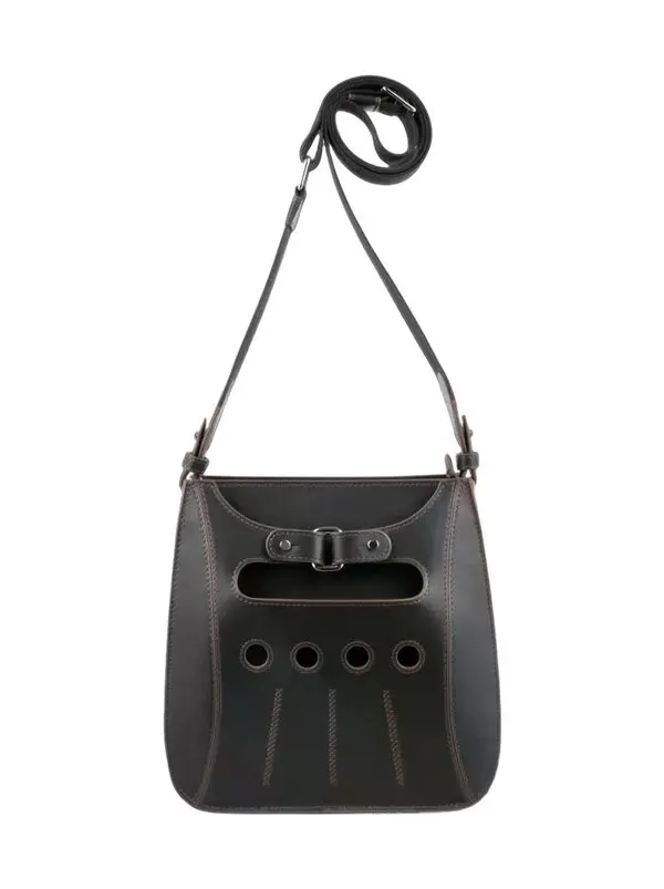Perrin Cabbie Xbody Leather Crossbody Bag - Black