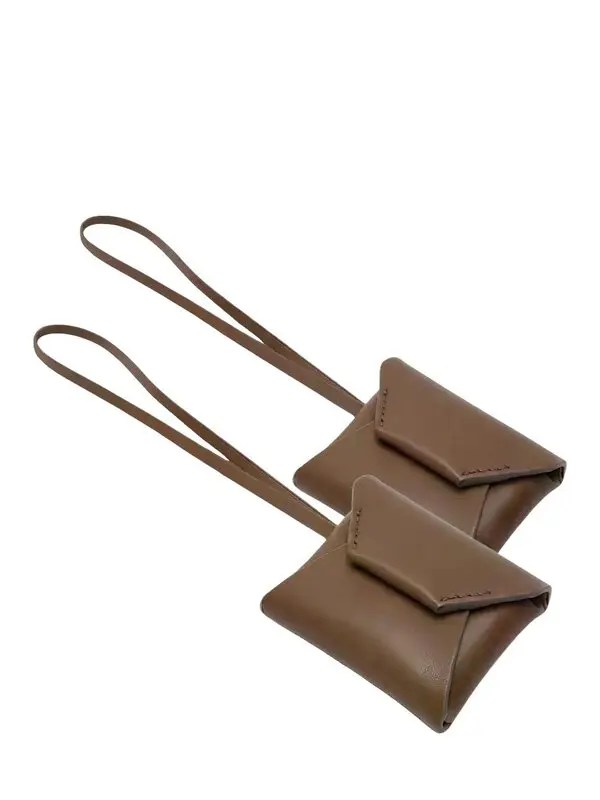 Brunello Cucinelli Calfskin Envelope Bag Charm - Brown
