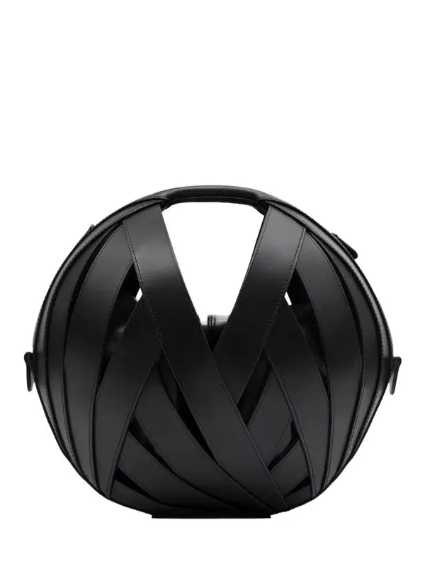 Perrin Le Panier Basket-weave Tote Bag - Black