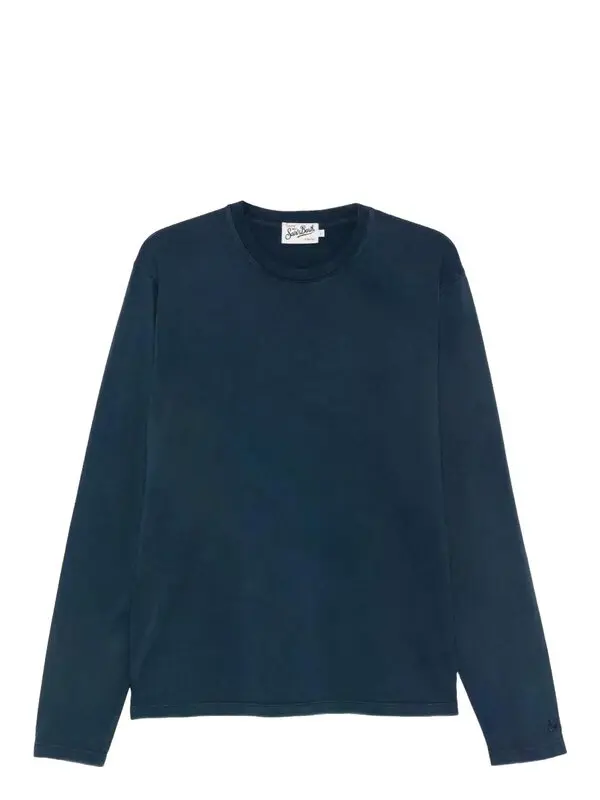 MC2 SAINT BARTH Long-sleeve Cotton T-shirt - Blue