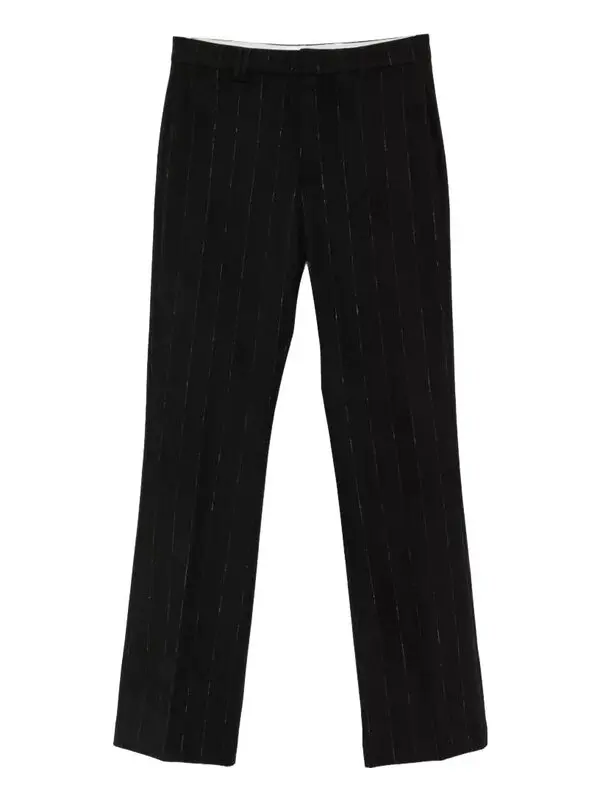 Seventy Pinstripe-pattern Trousers - Black