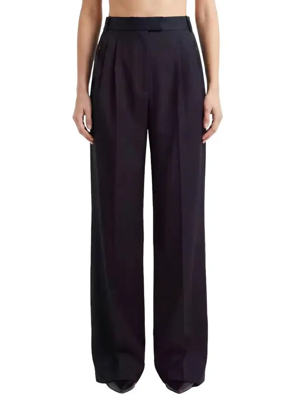 SITUATIONIST Pleated Wide-leg Trousers - Blue