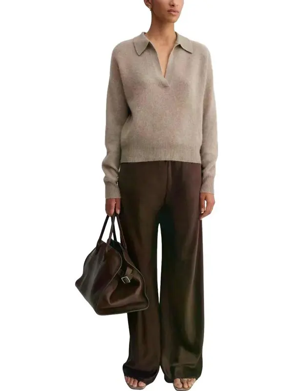 Almada Label Kaia Polo-collar Sweater - Neutrals