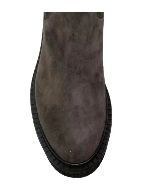 GUGLIELMO ROTTA Suede Rear-zip Boots - Brown