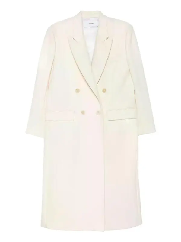 LARDINI Martin Double-breasted Peak-lapel Coat - Neutrals