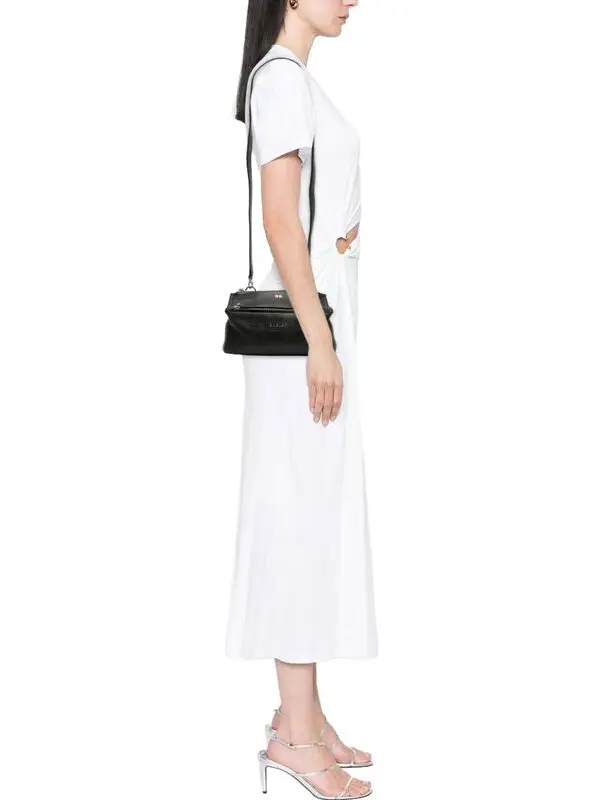 Givenchy 2000-2026 Mini Soft Grained Calfskin Pandora Crossbody Bag - Black