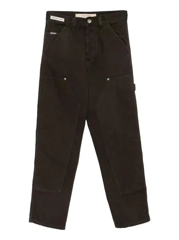 YES LONDON Panelled-design Jeans - Brown