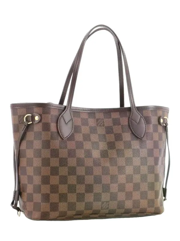 LOUIS VUITTON Neverfull Nm Damier Pm Tote Bag - Brown
