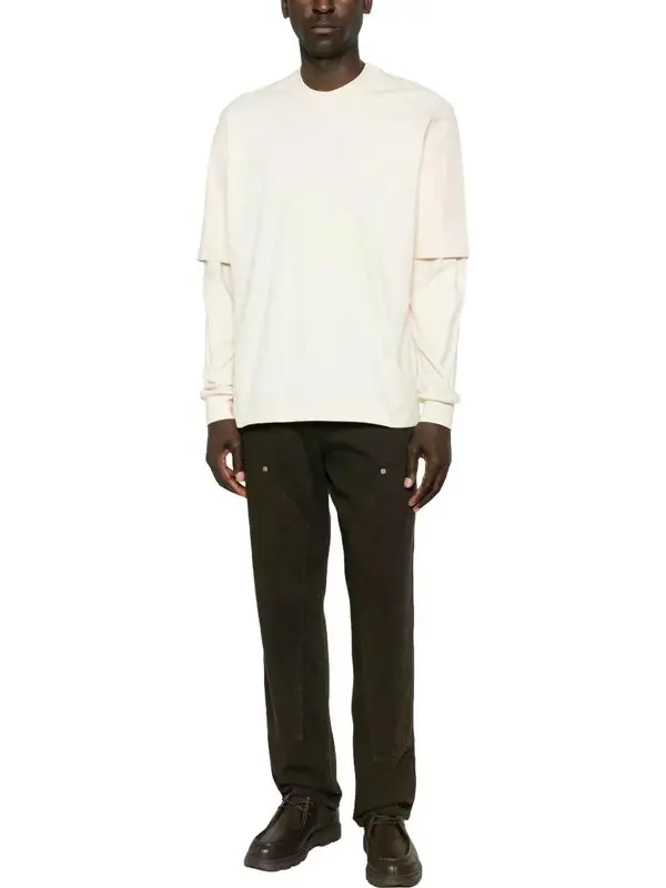 YES LONDON Layered-sleeve Sweatshirt - Neutrals