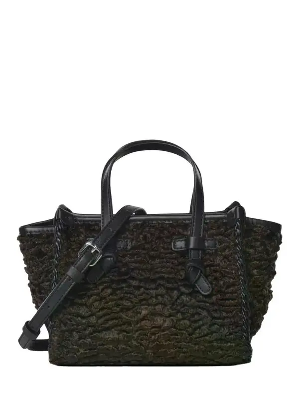 GIANNI CHIARINI Small Miss Marcella Textured-finish Knotted Tote Bag - Brown