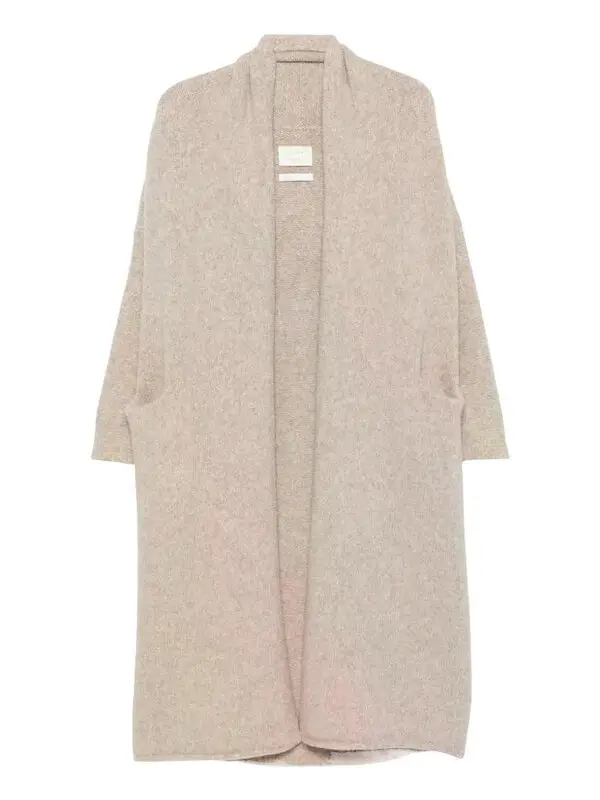 LAUREN MANOOGIAN Open-front Knit Coat - Neutrals