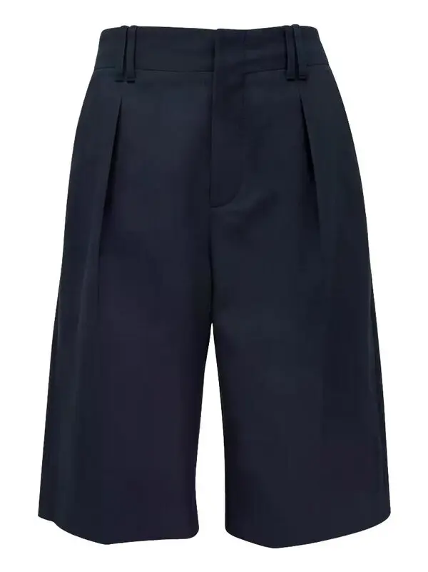 Brunello Cucinelli Pleated Knee-length Shorts - Blue