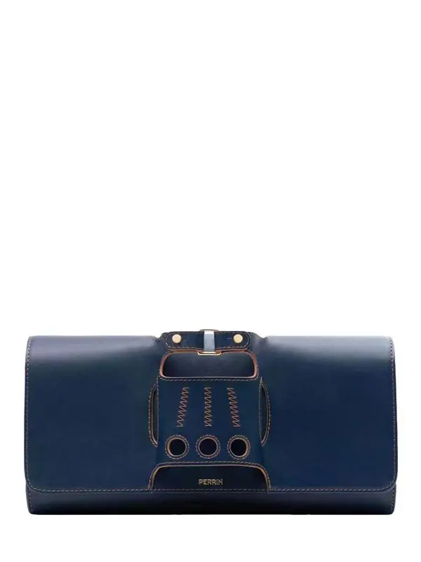 Perrin Le Cabriolet Glove Clutch Bag - Blue