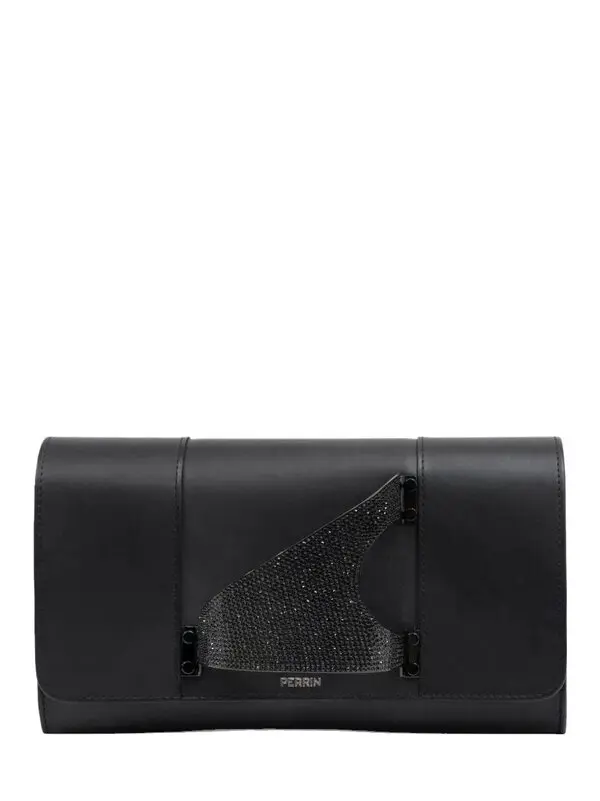 Perrin L'eiffel Strass Glove Clutch Bag - Black