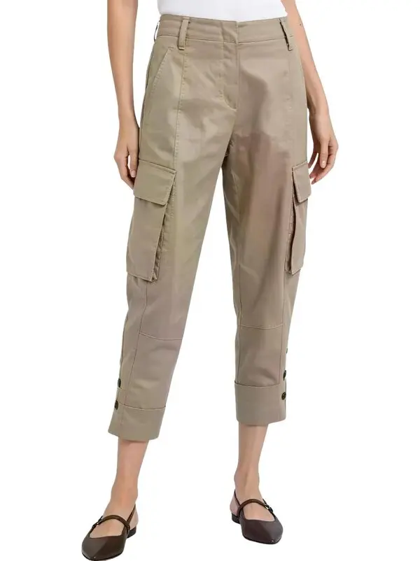 Brunello Cucinelli Button-cuff Cargo Pants - Neutrals