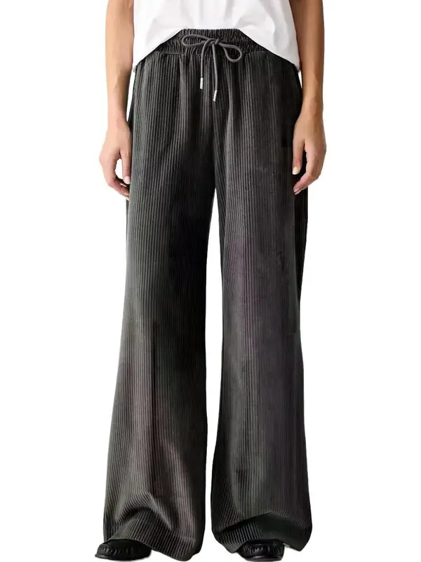 JOOP! Corduroy-effect Wide-leg Jogging Trousers - Grey