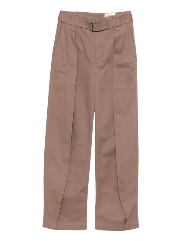 LEMAIRE Cotton Curved Trousers - Brown
