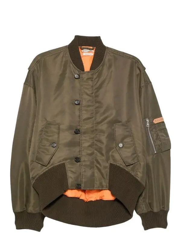 JW Anderson Nylon Oversized Bomber Jacket - Green