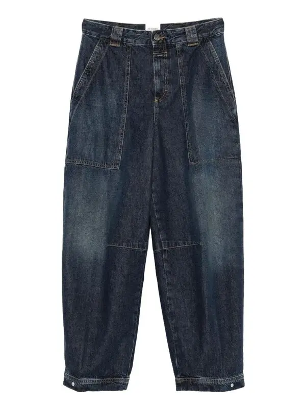 Closed Rhannon Barrel Fit Denim Jeans - Blue