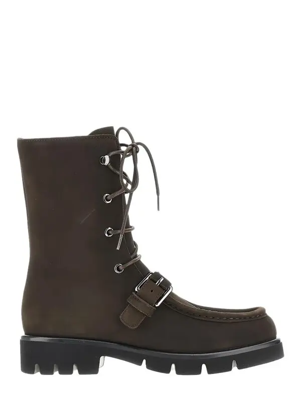 Emporio Armani Suede Leather Boots - Brown