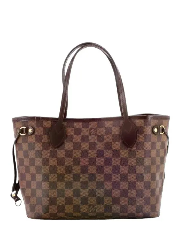 LOUIS VUITTON Neverfull Damier Pm Tote Bag - Brown