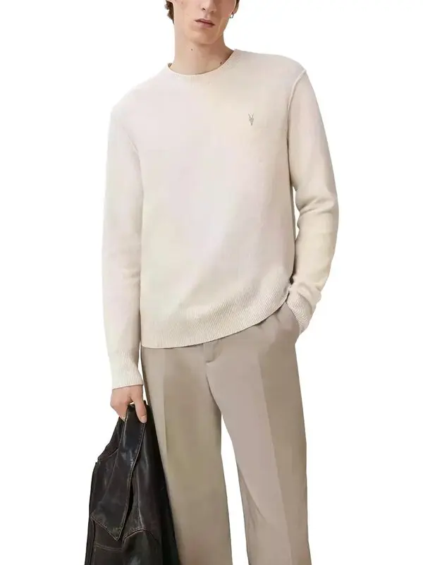 ALLSAINTS Statten Wool-blend Ramskull Jumper - Neutrals