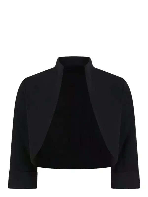 Chiara Boni La Petite Robe Crop Open-front Jacket - Black