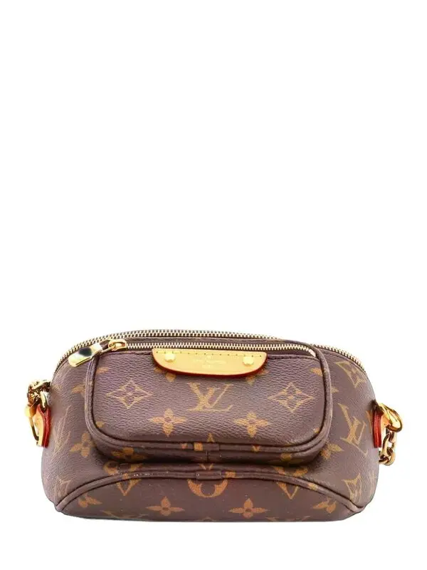 LOUIS VUITTON Bum Bag Monogram Canvas Mini Belt Bag - Brown