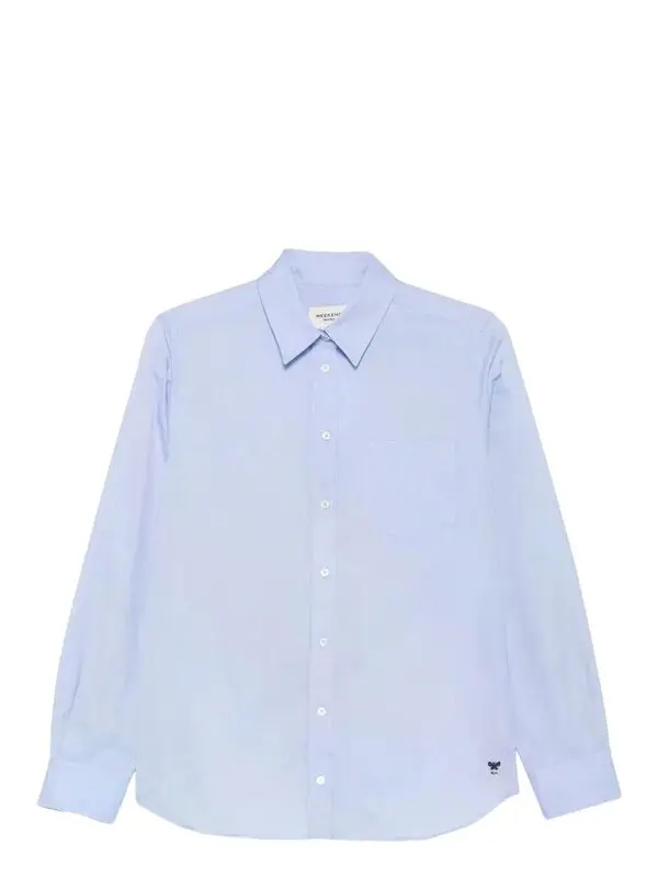 Max Mara Patch-pocket Buttoned Shirt - Blue