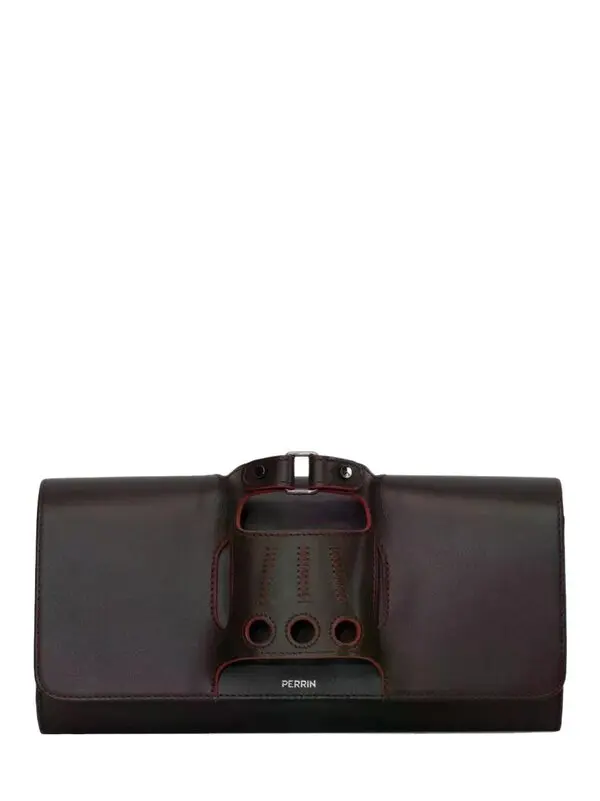 Perrin Le Cabriolet Glove Clutch Bag - Brown