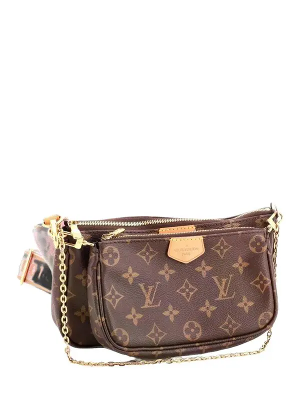 LOUIS VUITTON Multi Pochette Accessoires Monogram Canvas Crossbody Bag - Brown