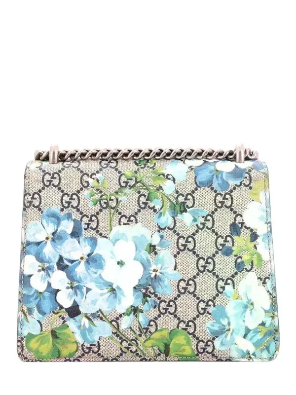 Gucci Dionysus Bag Blooms Print Gg Coated Canvas Mini Shoulder Bag - Blue
