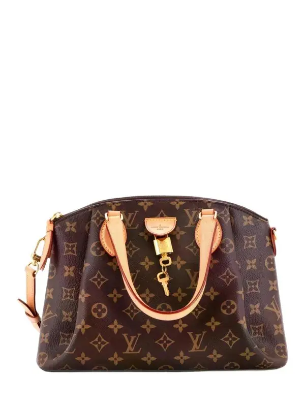 LOUIS VUITTON Rivoli Handbag Monogram Canvas Pm Satchel - Brown
