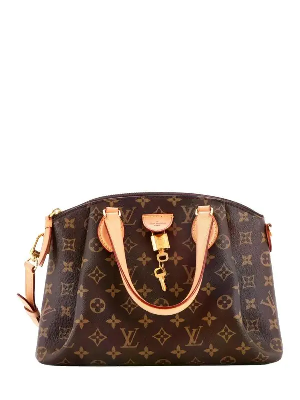 LOUIS VUITTON Rivoli Handbag Monogram Canvas Pm Satchel - Brown