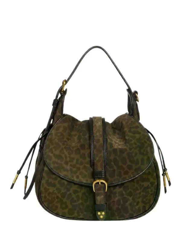 Jérôme Dreyfuss Gildas Leopard-print Shoulder Bag - Green