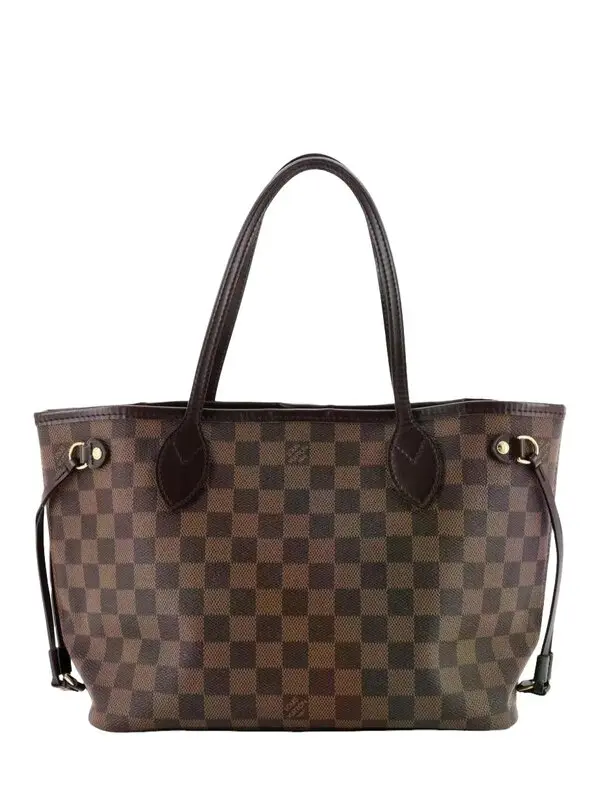 LOUIS VUITTON Neverfull Damier Pm Tote Bag - Brown