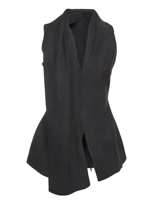 CHATS BY C.DAM Draped Sleeveless Top - Black