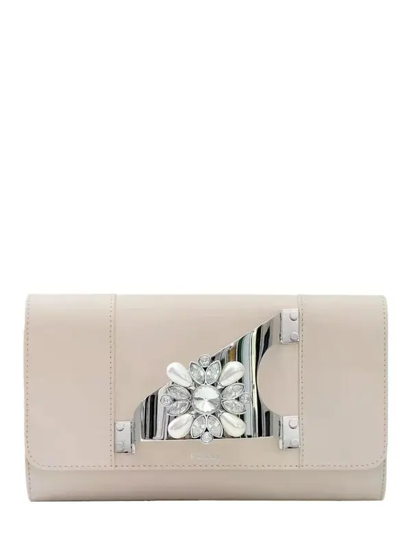 Perrin L'eiffel Bijoux Glove Clutch Bag - White