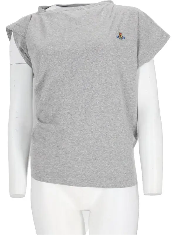 VIVIENNE WESTWOOD Top Hebo Con Logo - Gray